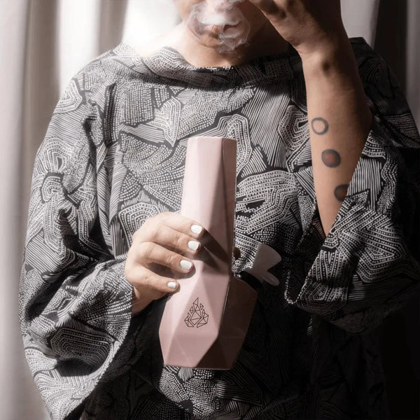 Brnt Designs Hexagon Ceramic Water Pipe Berries And Cream Limited